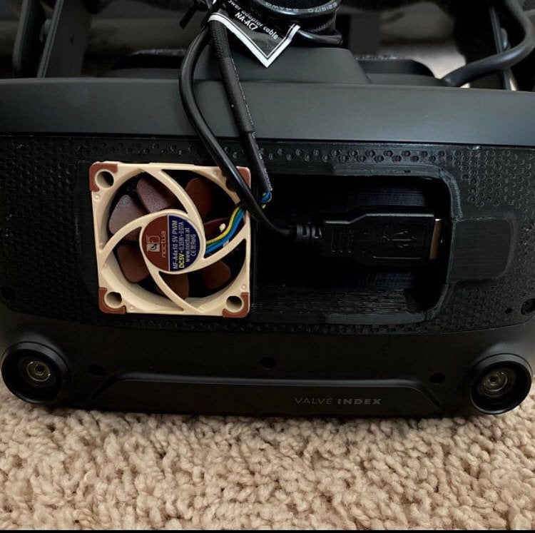 Valve Index Cooling Mod Adapter – Add 40mm Fan to Frunk – Dreaming3D Inc